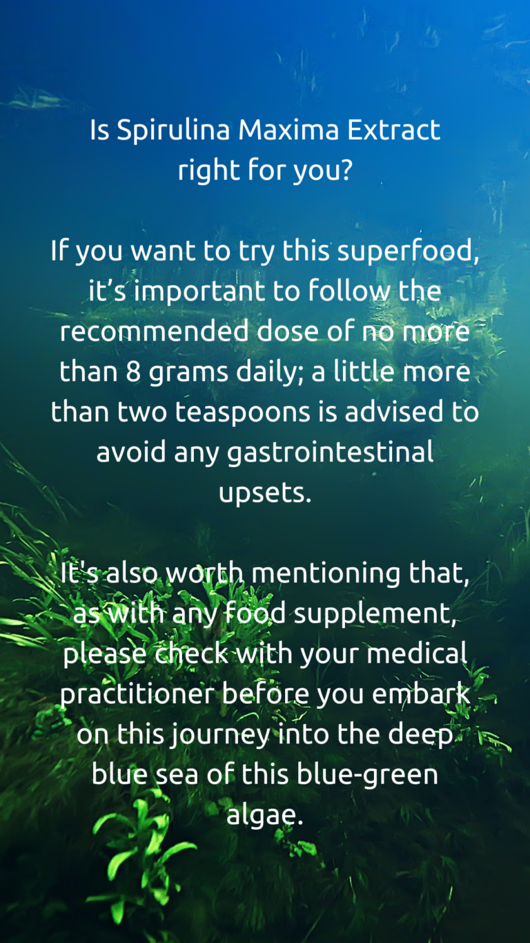 Going to the Max with Spirulina Maxima!